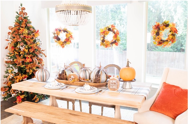 Reimagining Your Christmas Tree with Fall Decorations - Decorator's ...